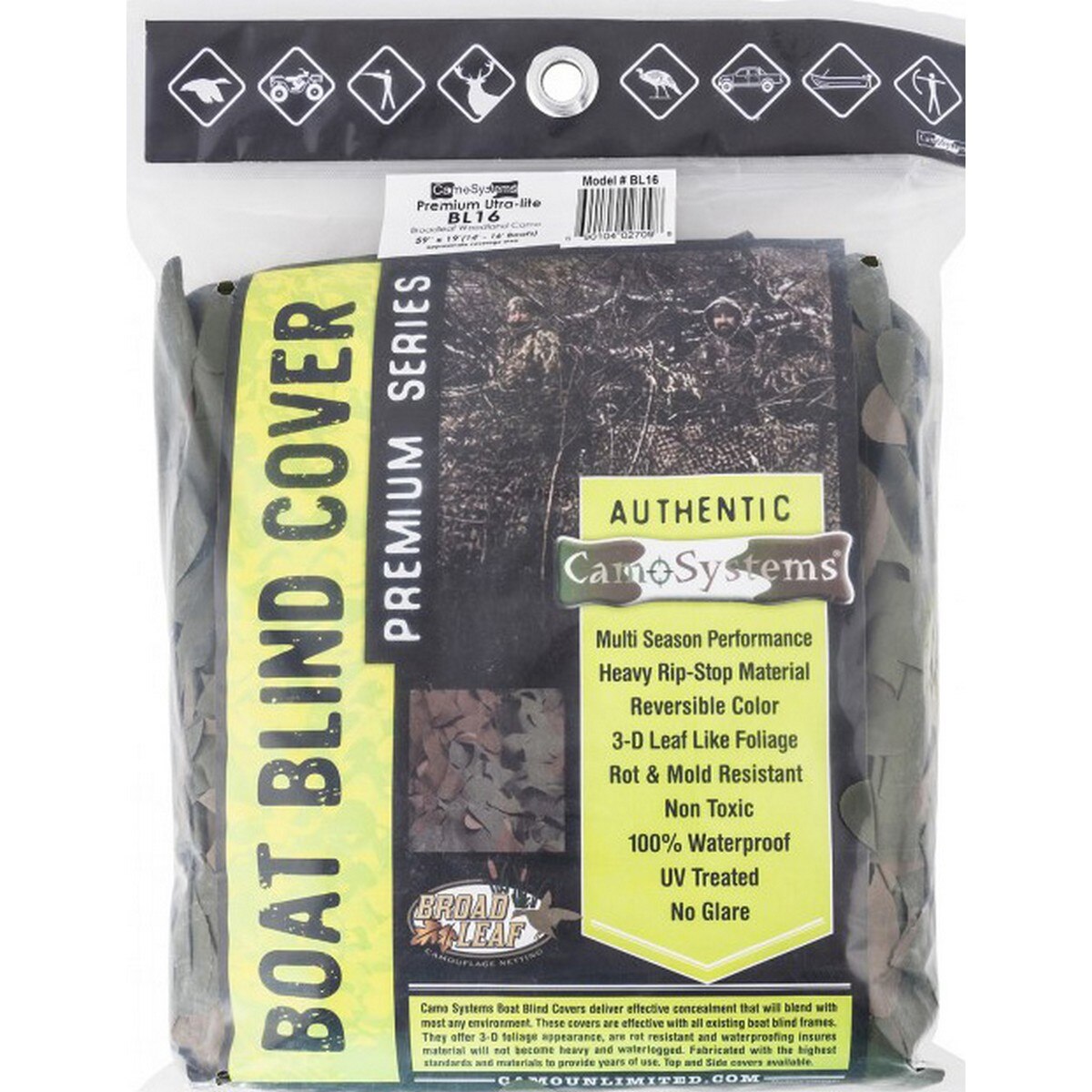 Camo Systems Premium Ultra-lite Boat Blind Cover 14-16 Foot | Bass Pro Shops